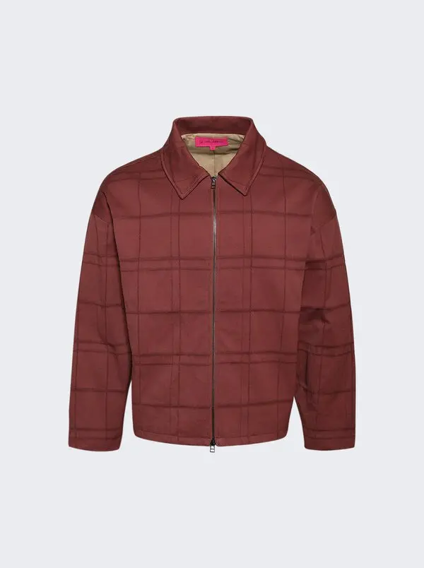 THE ELDER STATESMAN Window Pane Boxy Jacket