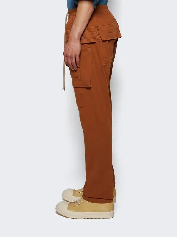Rick Owens Cretch Cargo Drawstring Trousers - Orange
