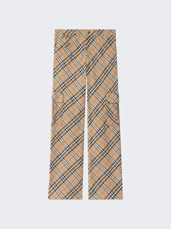 Burberry Cargo Trousers - Teacup And Pasture Check