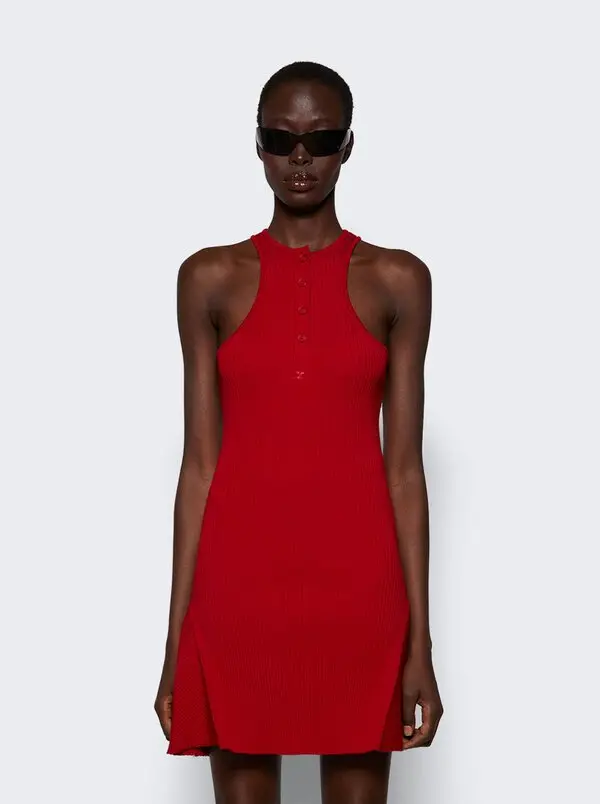 COURRÃ¨GES Scuba Rib Knit Dress