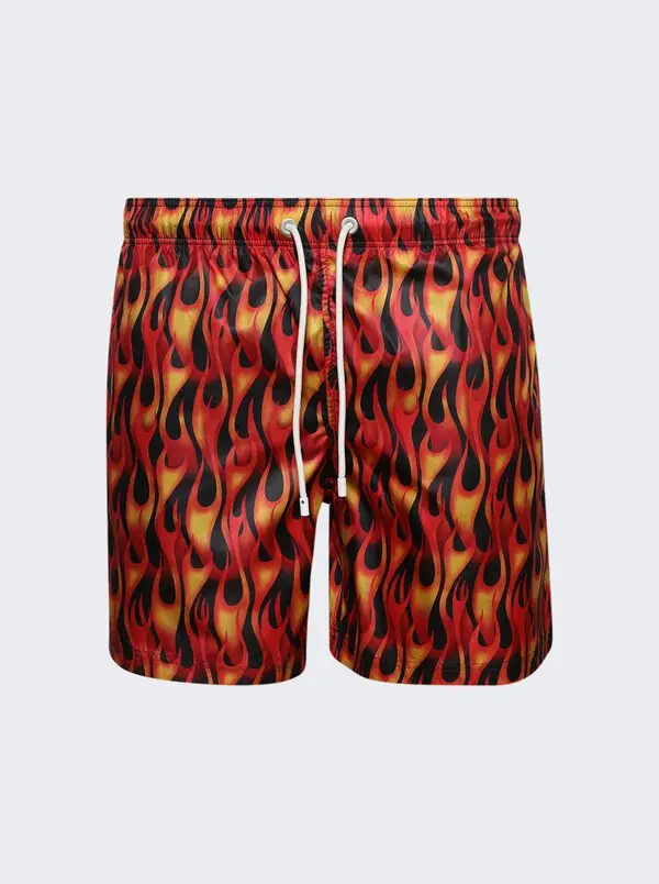 Palm Angels Flames Swimshorts