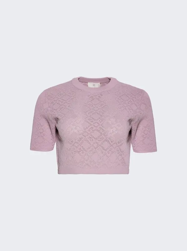 Givenchy Cropped Short Sleeve Sweater - Parma