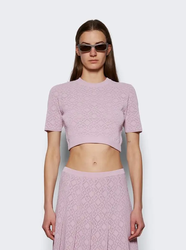Givenchy Cropped Short Sleeve Sweater - Parma