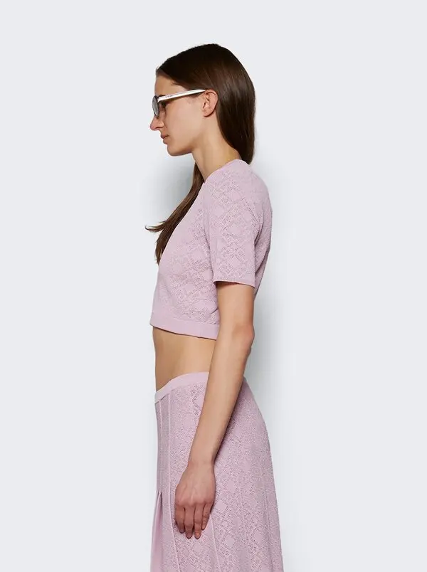 Givenchy Cropped Short Sleeve Sweater - Parma