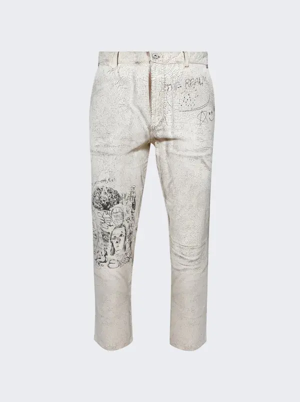 PALY The Realm Suede Pants - White