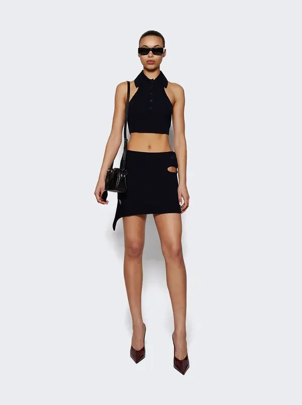 COURRÃ¨GES Loop Milano Knit Mini Skirt