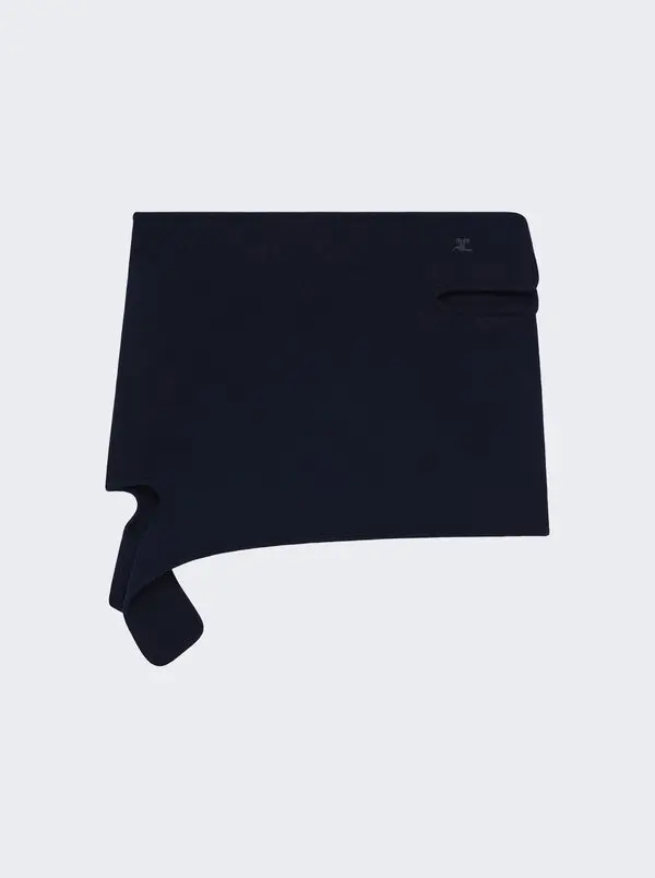 COURRÃ¨GES Loop Milano Knit Mini Skirt - Navy