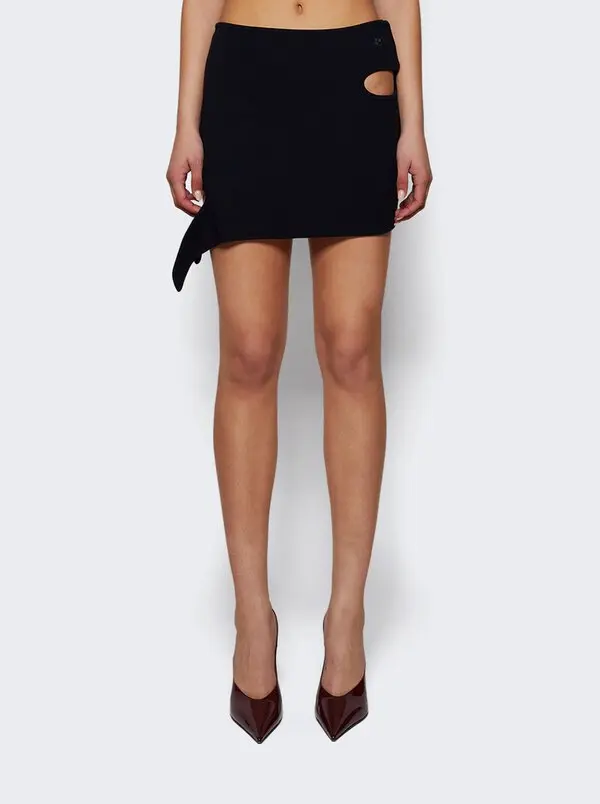 COURREGES Loop Milano Knit Mini Skirt - Navy