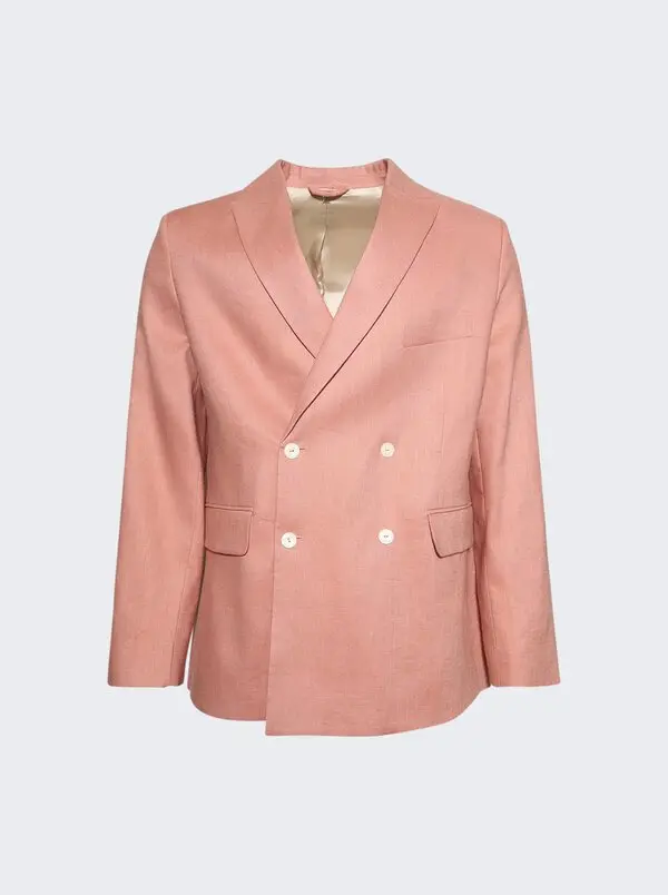 BODE Lightweight Double-breasted Suit Jacket - Pink
