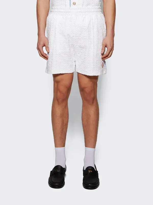 Casablanca Towelling Short - White