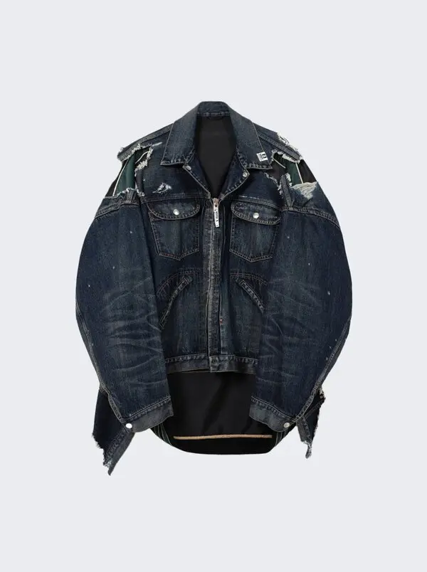 Mihara Yasuhiro Layered Denim Jacket - Indigo
