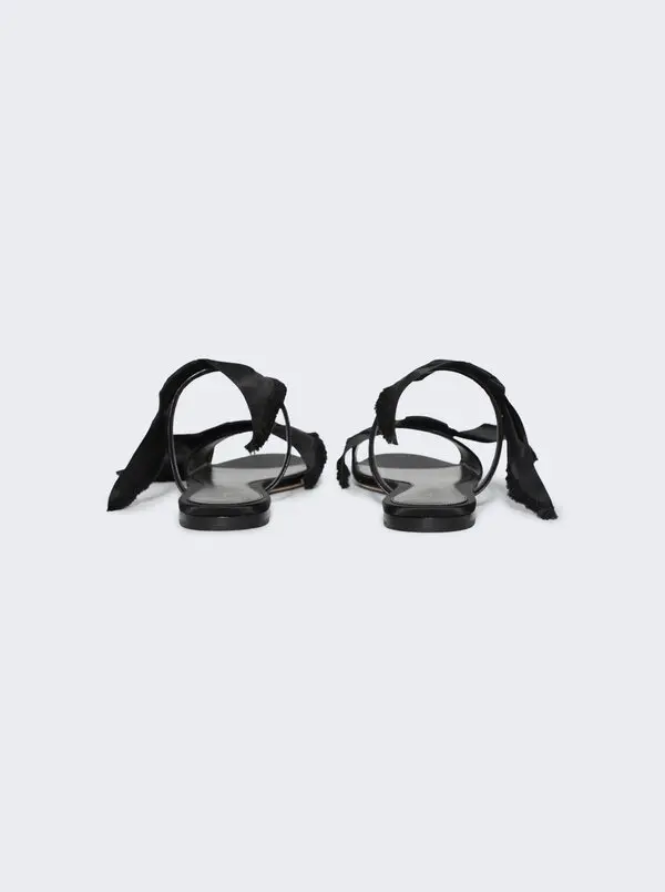 THE ROW Vika Knot Sandal - Black
