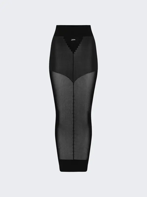 JEAN PAUL GAULTIER Logo Knit Skirt