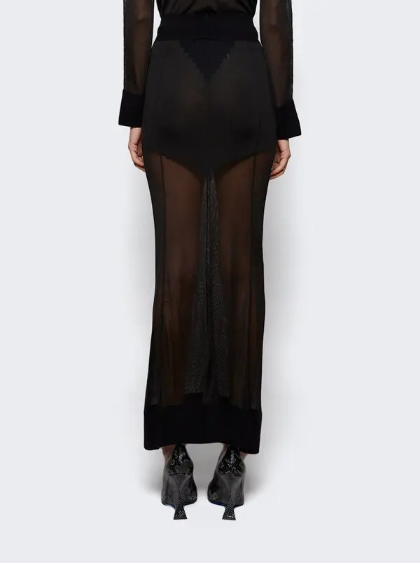 JEAN PAUL GAULTIER Logo Knit Skirt
