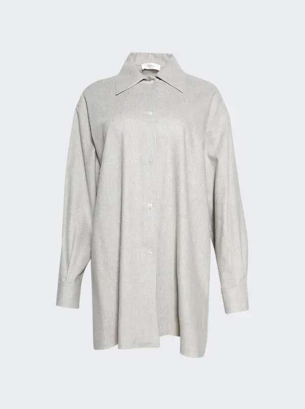 THE ROW Komako Shirt - Light Pebble
