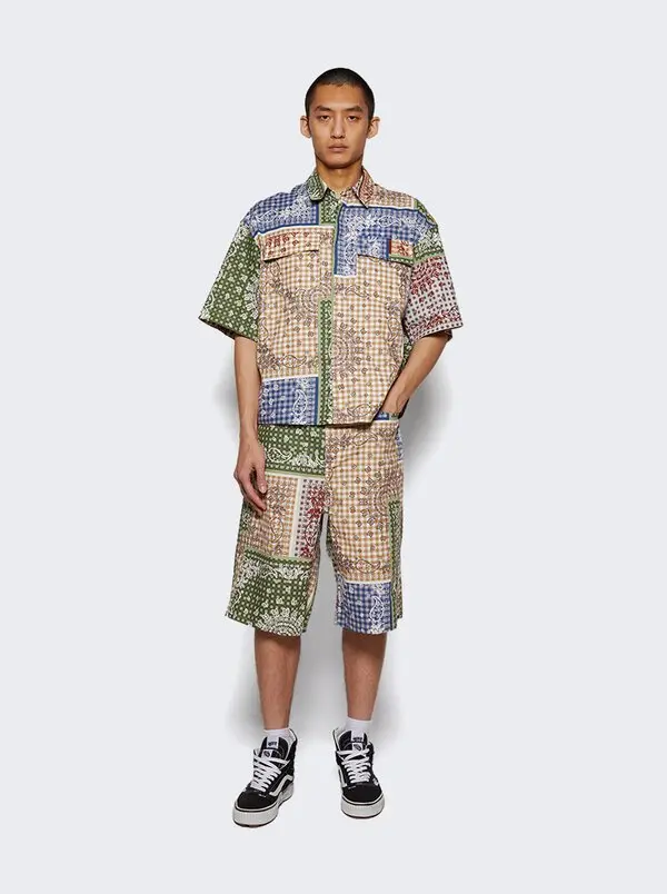 Rhude Bandana Boxy Work Shirt - Multicolor