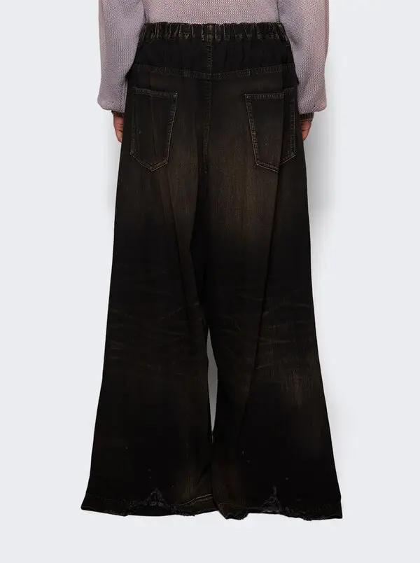 Mihara Yasuhiro Wide Leg Trousers - Black