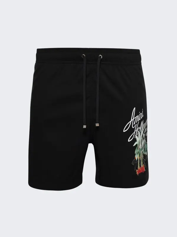 Amiri Hollywood Swim Trunks - Black