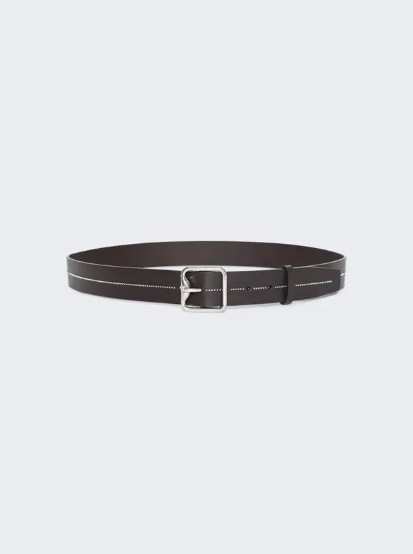 Burberry Studded Leather Belt - Peat