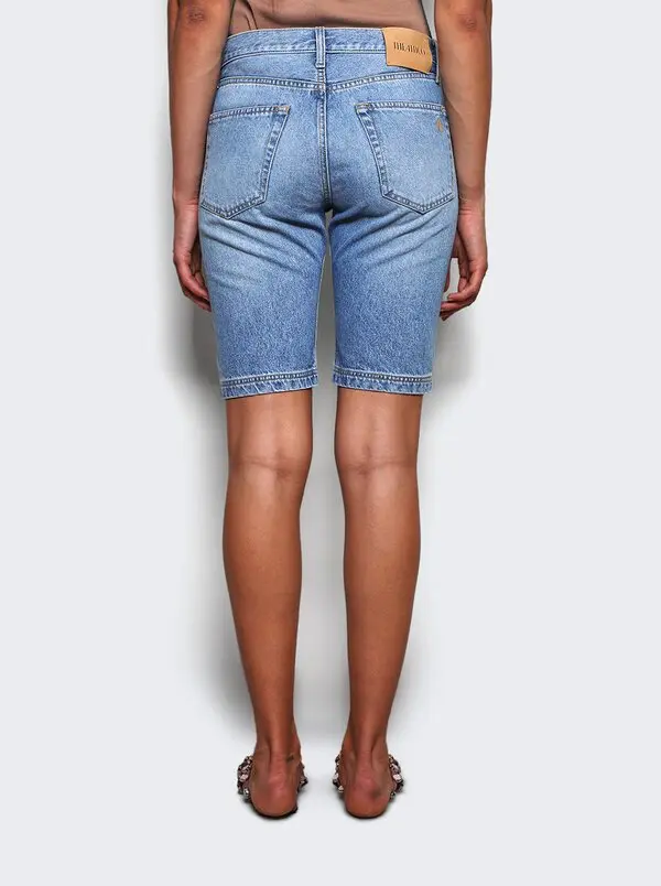 Attico Boyfriend Denim Shorts