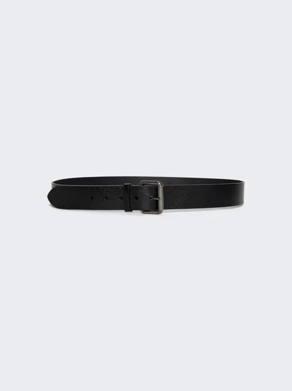 Saint Laurent Motorcycle Belt - Black