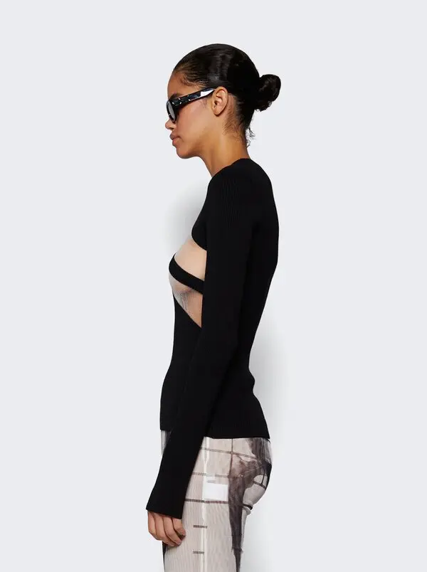JEAN PAUL GAULTIER Top With Transparent Chevron