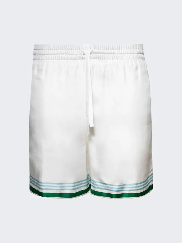 Casablanca Metaphysical Tennis Icon Shorts - White