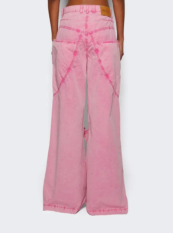 Attico Wide Leg Jeans - Pink