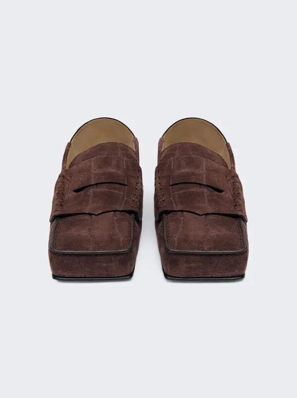 Jacquemus Les Mocassins Carre - Dark Brown