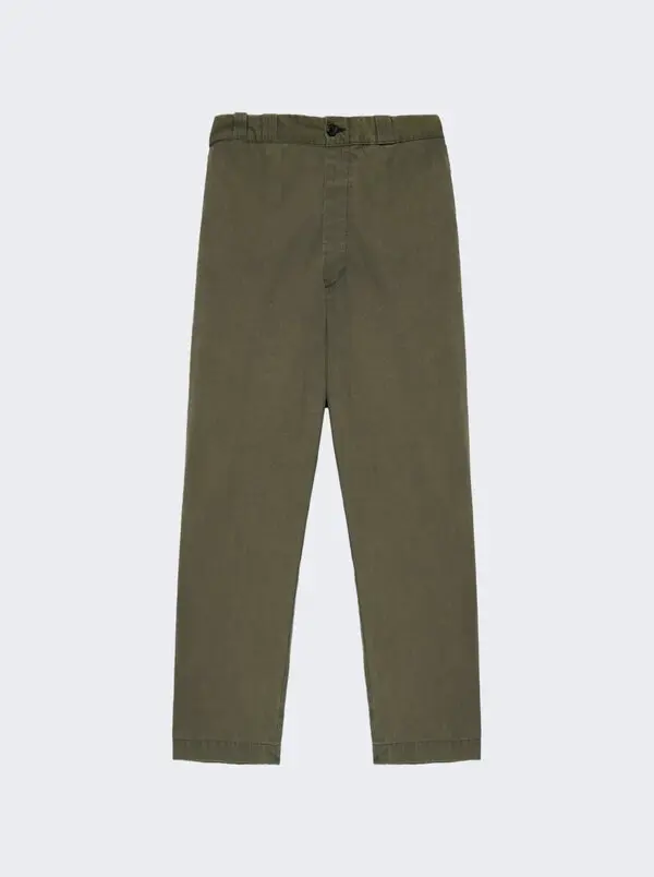 THE ELDER STATESMAN Workwear Norm Pant - New Olive