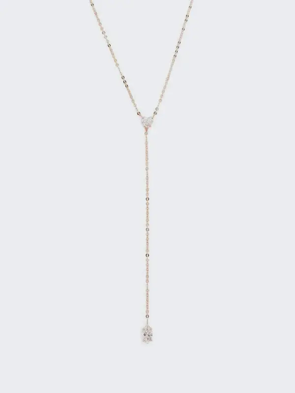 ANITA KO Marquise And Heart Stone Diamond Lariat Necklace - 18k Rose Gold