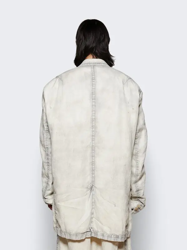 Mihara Yasuhiro Aged Linen Jacket - Light Grey