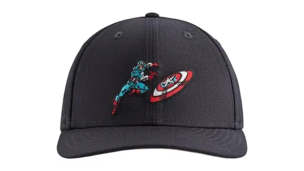 Kith X Marvel X New Era Captain America 59fifty Fitted Cap - Nocturnal