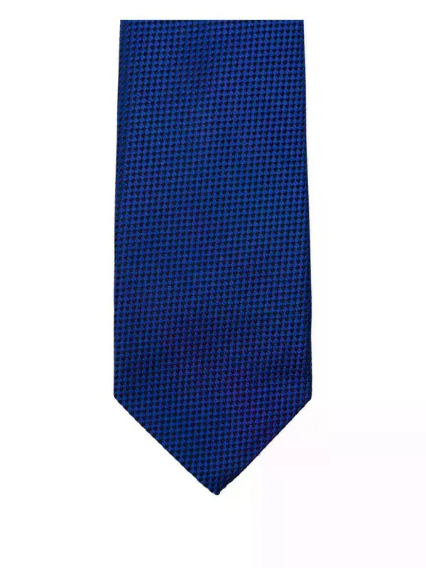 TOM FORD Patterned Neck Tie - Blue