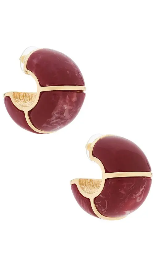 8 Other Reasons Roma Huggie Earrings - Red