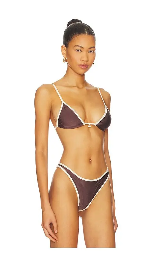 FAE Lumi Triangle Bikini Top - Mocha