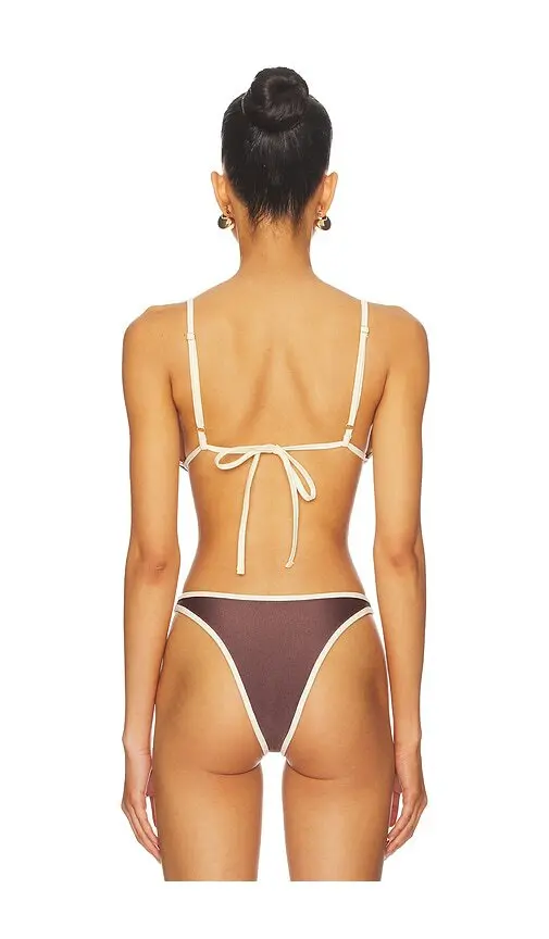 FAE Lumi Triangle Bikini Top - Mocha