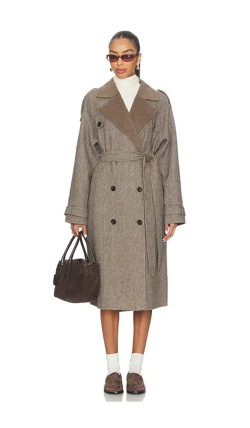 Line & Dot Hugo Plaid Coat