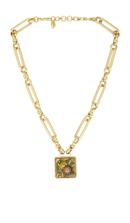 Brinker & Eliza Adeline Floral Pendant Necklace - Gold