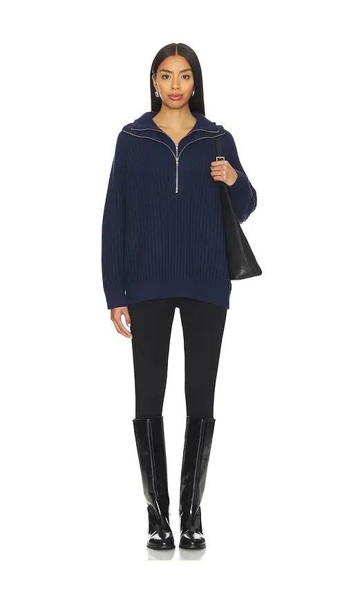 Line & Dot Hendrix Quarter Zip Sweater