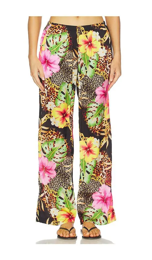 Luli Fama Printed Elastic Waistband Pant