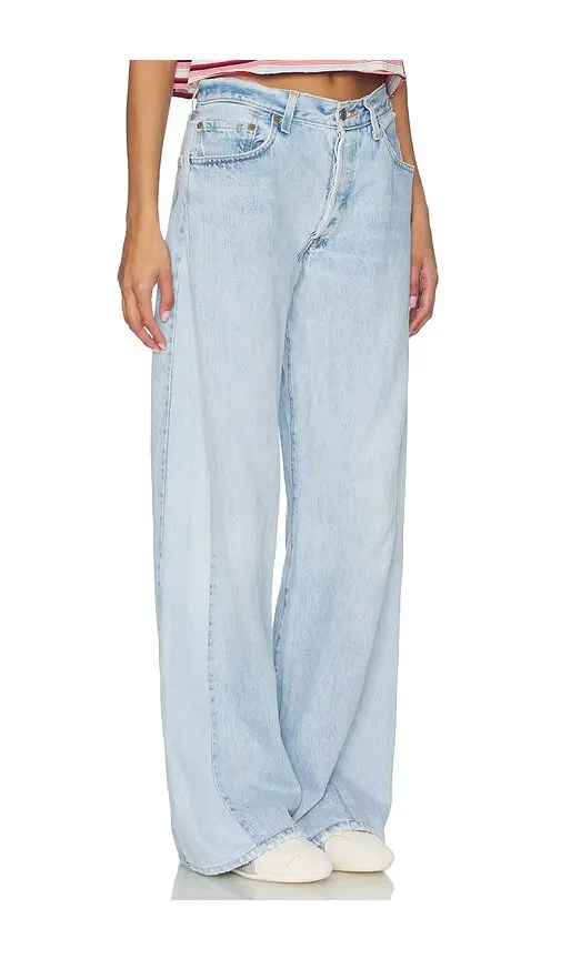ALIGRACE Retro Oversized Wide Leg Jeans