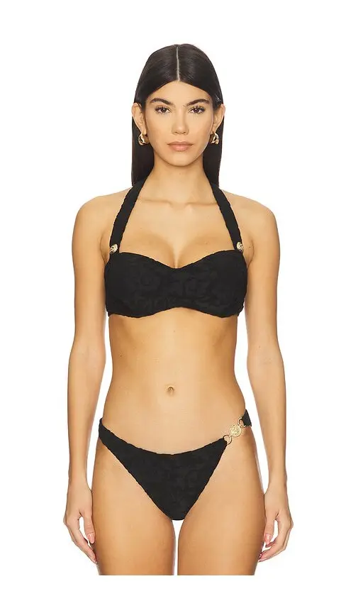 L'Agence Sally Bikini Top - Black
