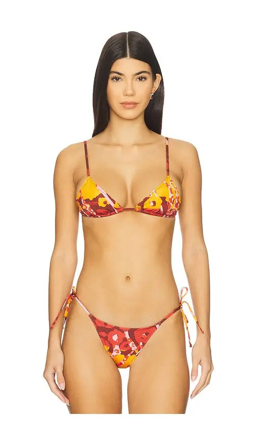 TROPIC OF C Equator Triangle Bikini Top - Paradise