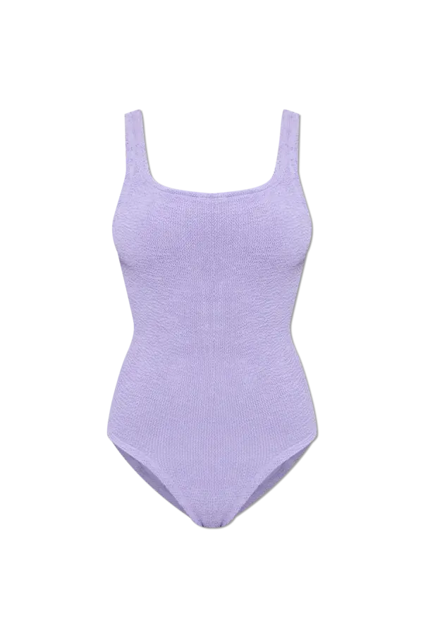 Hunza G Coverage Square One-piece Swimsuit - Purple