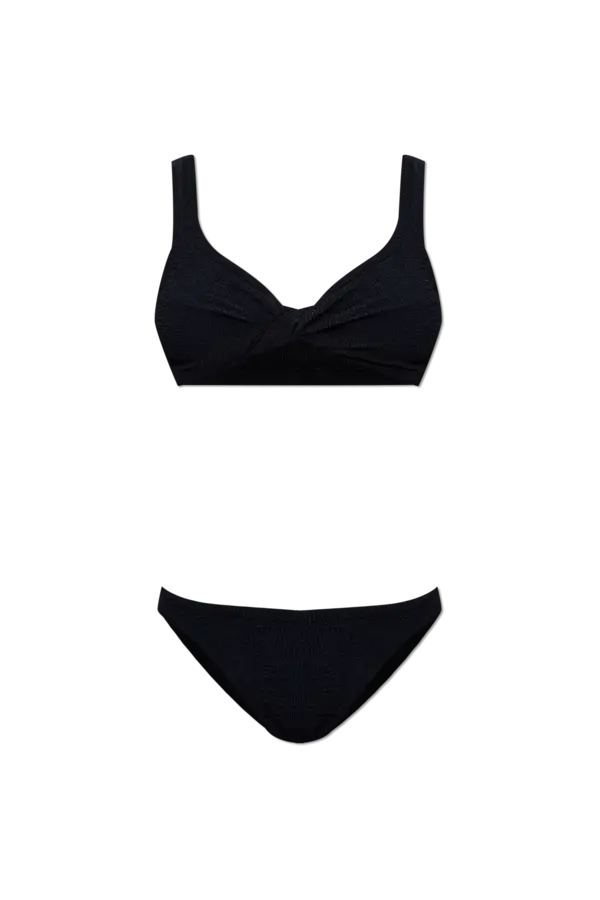Hunza G Coverage Juno Two-piece Swimsuit - Black
