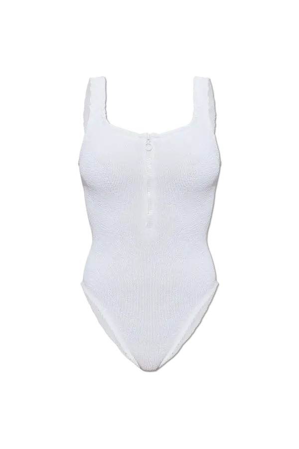 Hunza G Dallas One-piece Swimsuit - White