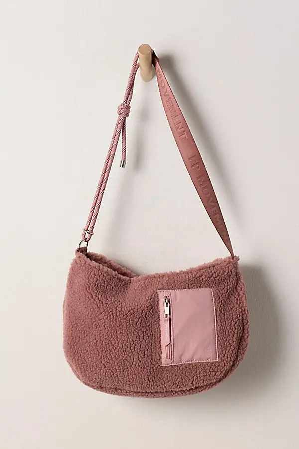 Free People Slopes Sherpa Sling Bag - Gem