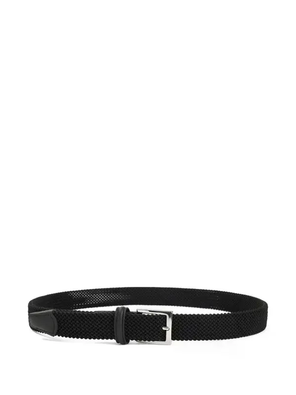 Kiton Braided Belt - Black