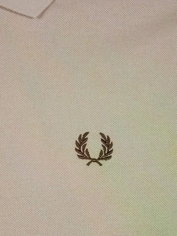 Fred Perry Logo-embroidered Polo Shirt - Neutrals